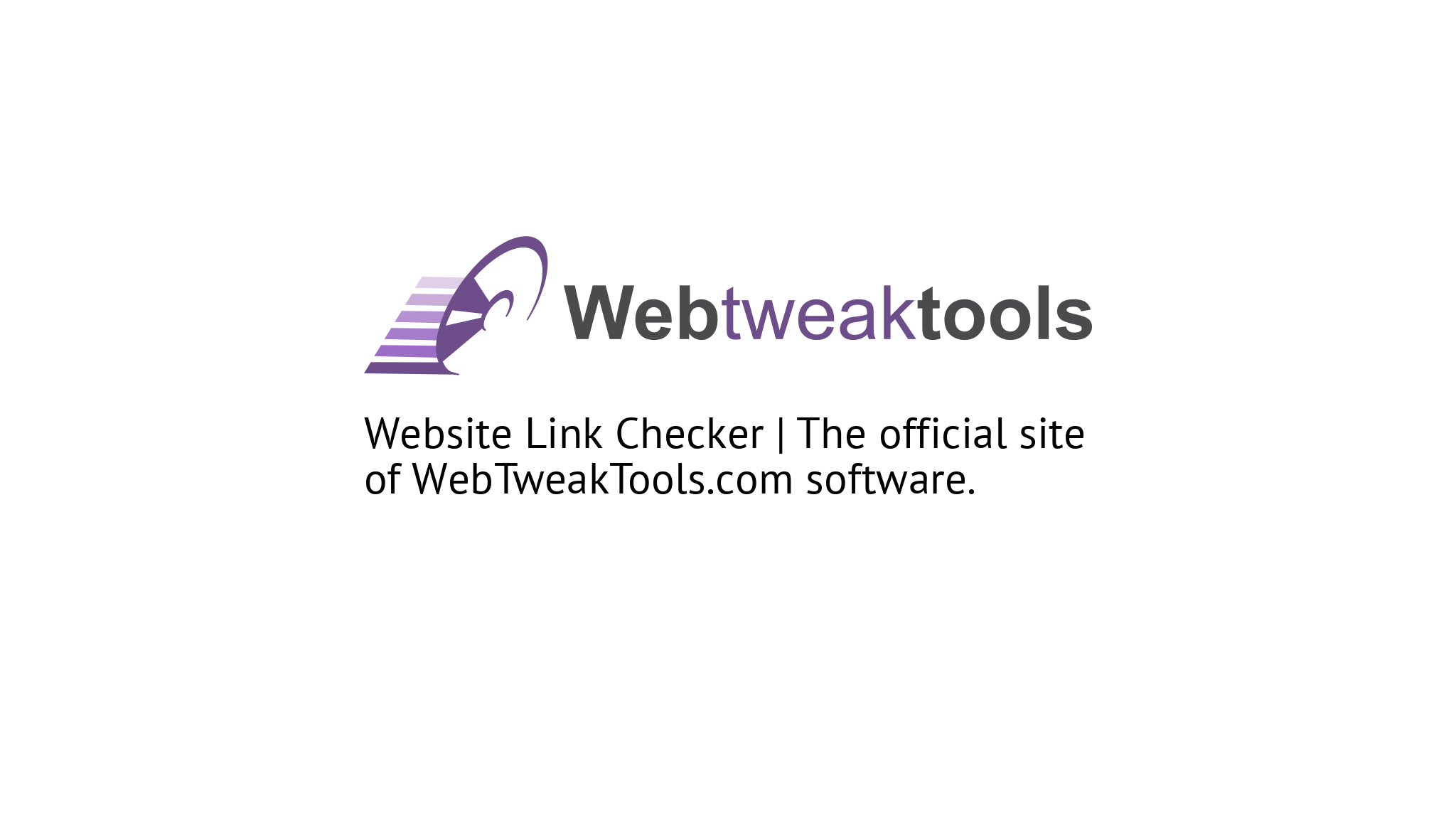 Website Link Checker | The official site of WebTweakTools.com software.